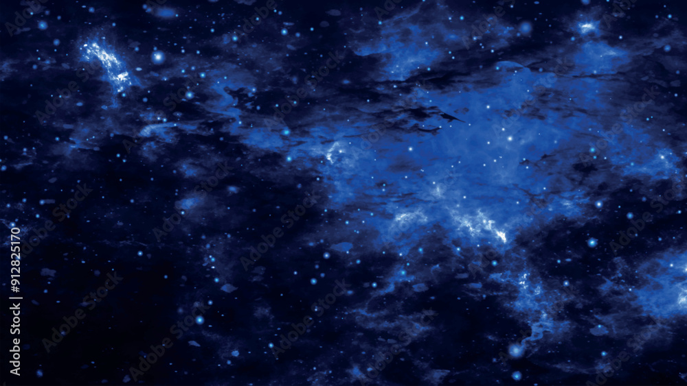 Space background. Flight in space with simulation of galaxies and ...