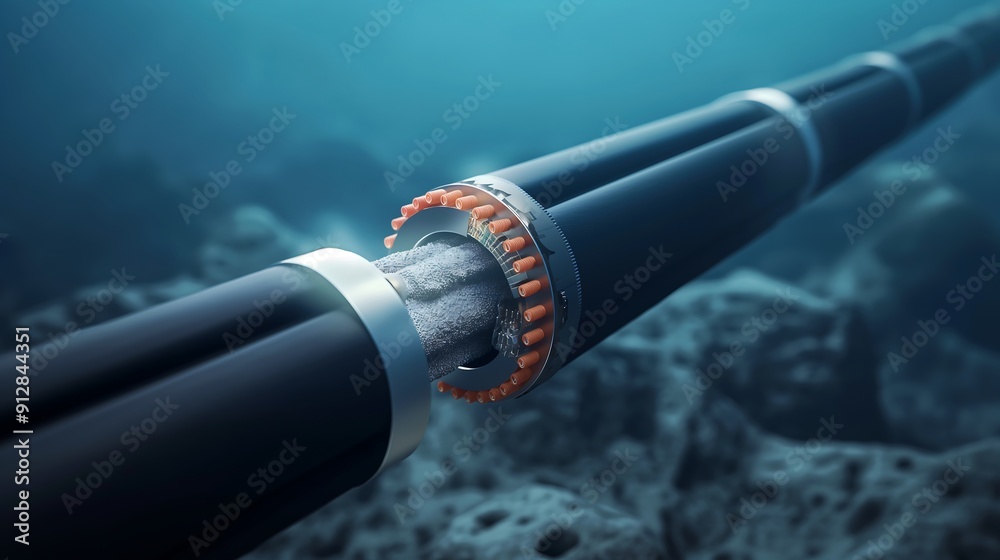 cross-section Submarine cable Stock Photo | Adobe Stock