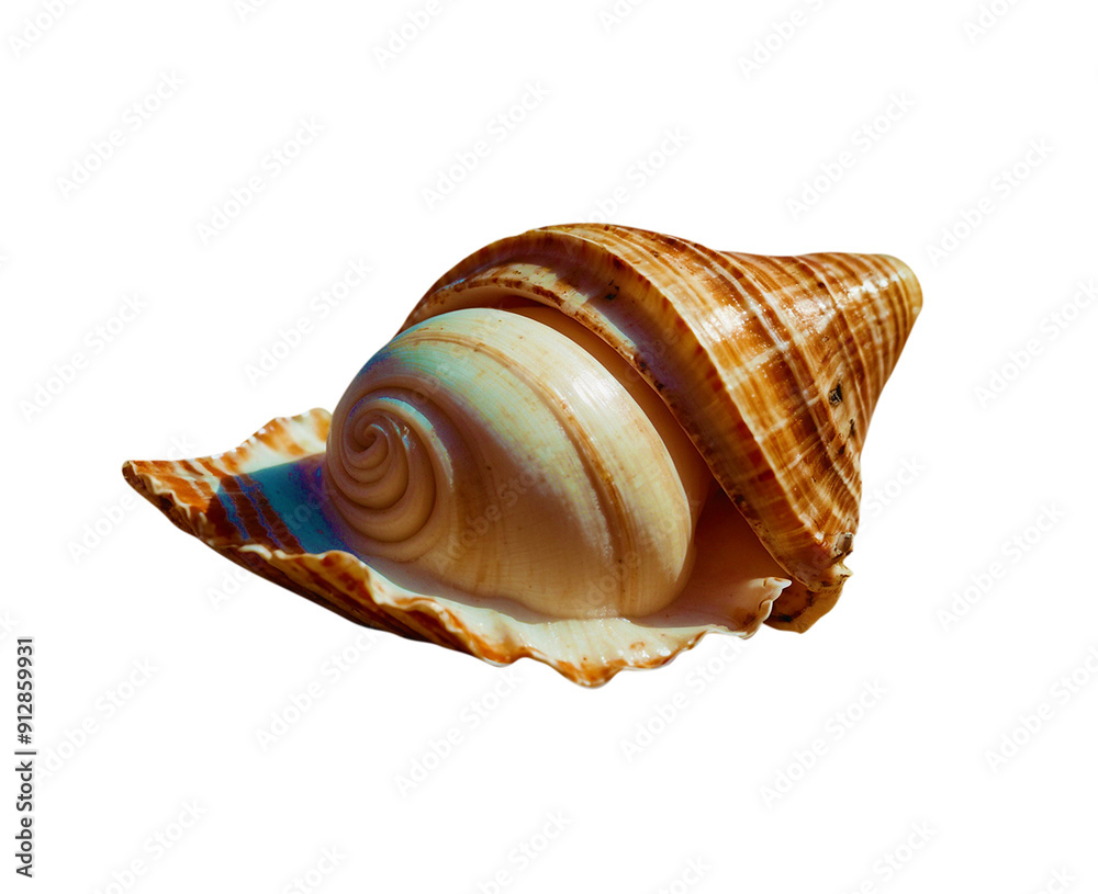 Poster sea shell isolated on white with PNG transparent background ...