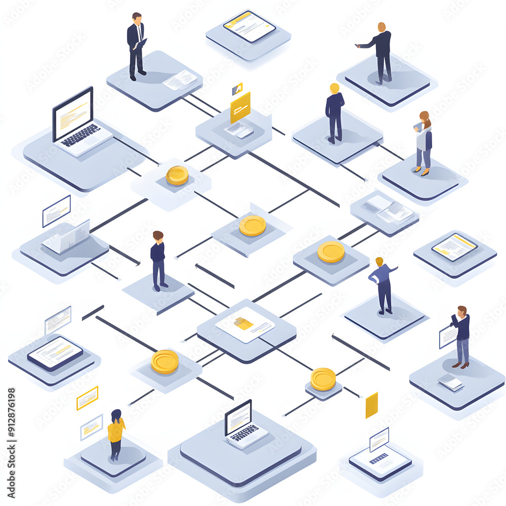 business process and workflow automation with flowchart organization ...