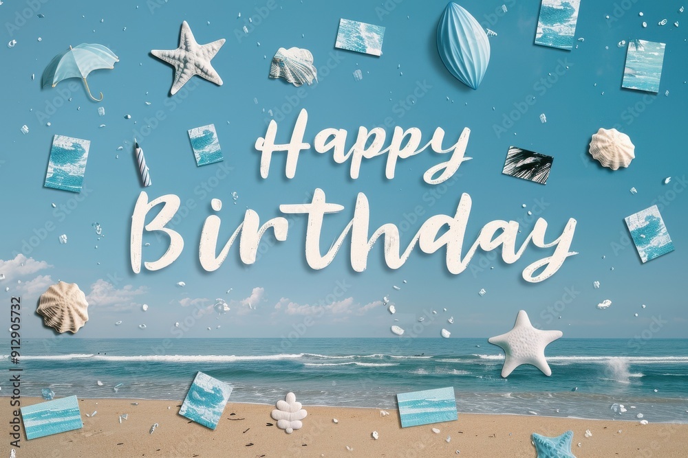 Beach Birthday Collage: A summery collage with photos of beach parties ...