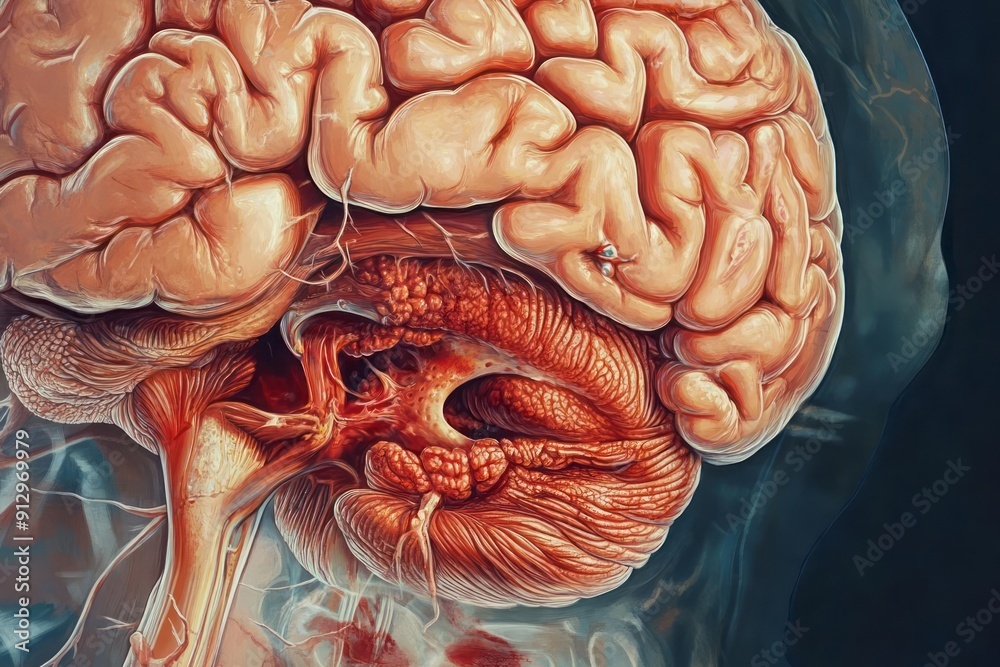 Foto de Inflammation of the brain and meninges caused by ...