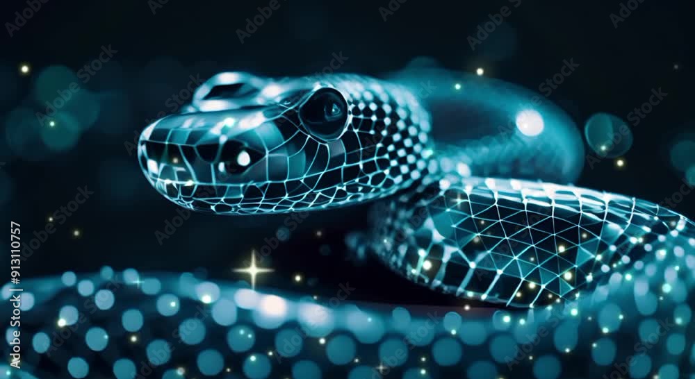 The symbol of the new year is a blue snake. The constellation of the ...