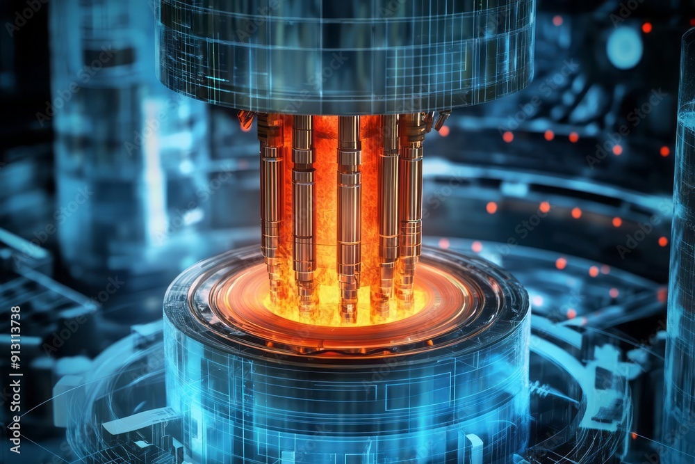Nuclear reactor core, arrangement of fuel rods and the process of ...