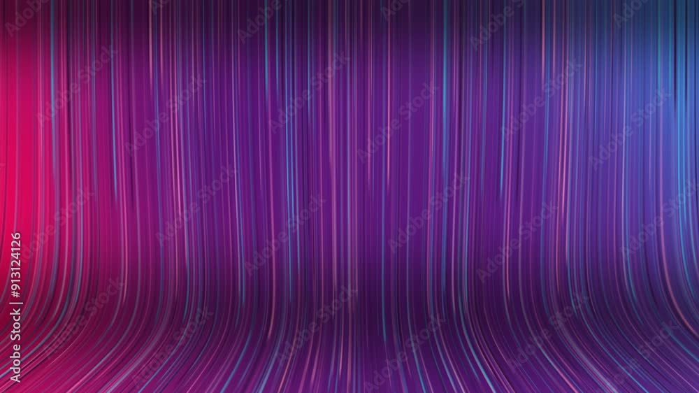 Animation technology multicolored light vertical lines wave animation ...