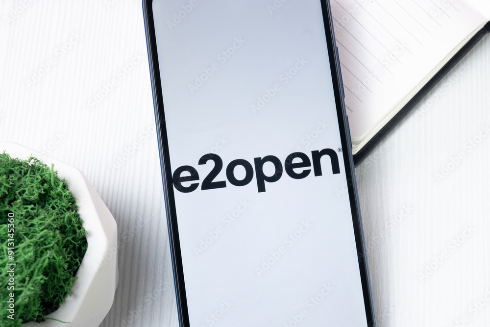 New York, USA - 1 August 2024: E2open Logo on Phone Screen, Icon on Display Stock Photo | Adobe ...