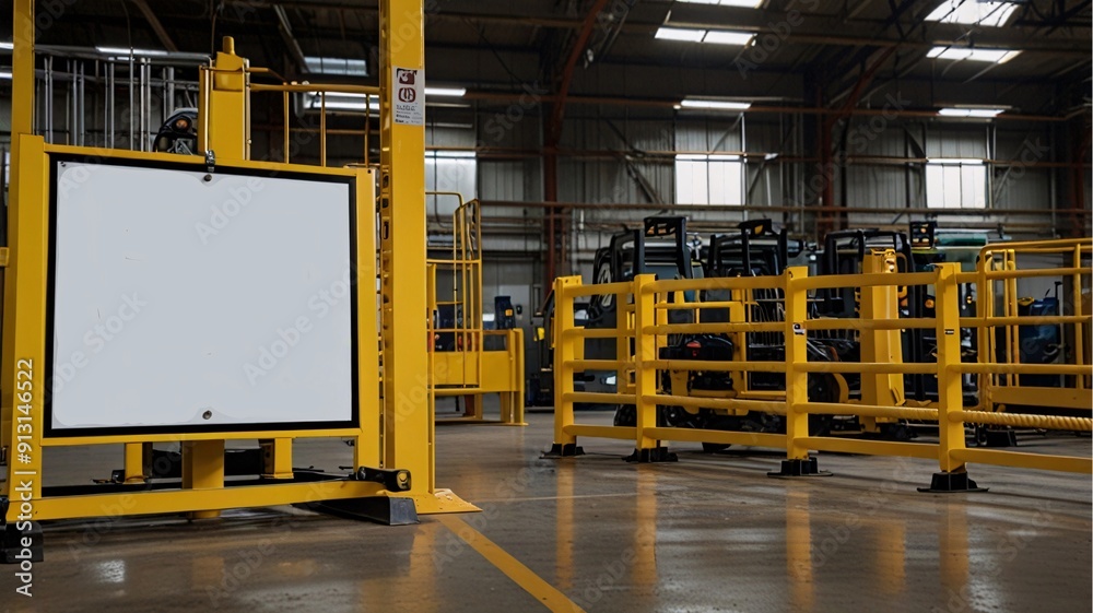 Sign monitor safety factory digital Presenting industrial safety to ...
