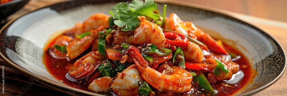 Luxury Halal Restaurant Menu Asian Cafe s Authentic Wok Fried Seafood ...