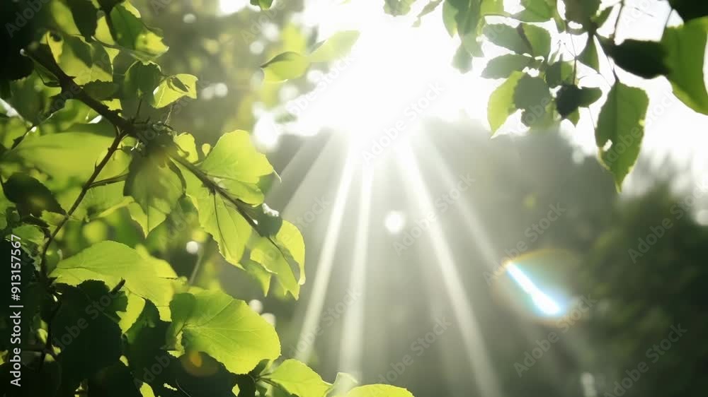 Sunlight filters through the vines creating a whimsical and dreamlike ...