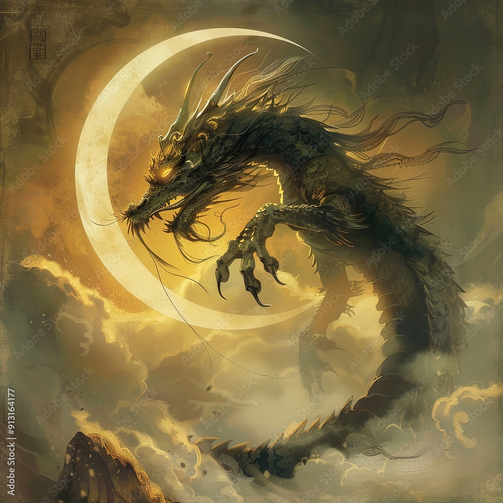 Bakunawa: A dragon-like creature from Filipino mythology, said to cause ...