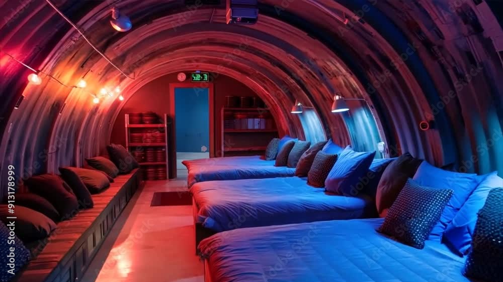 Underground shelter is a state of the art facility, a nuclear doomsday ...