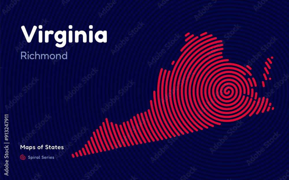 Virginia Map in Spiral Formation: Richmond Takes Center Stage ...