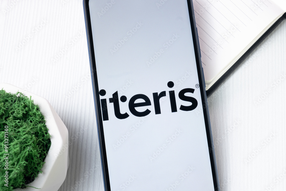 New York, USA - 1 August 2024: Iteris Logo on Phone Screen, Icon on ...