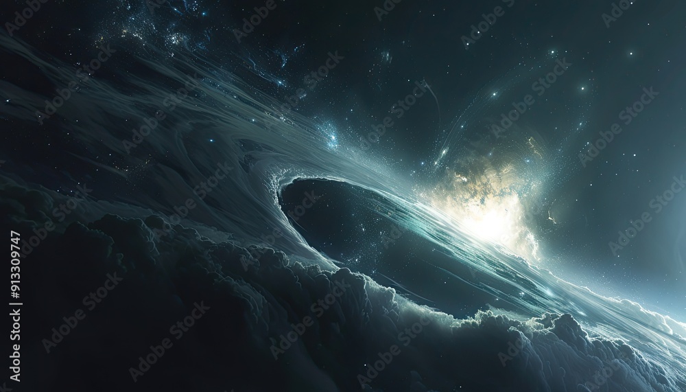 Vast space with galaxies, universe, and a black hole. 🌌🌀 Captures the ...