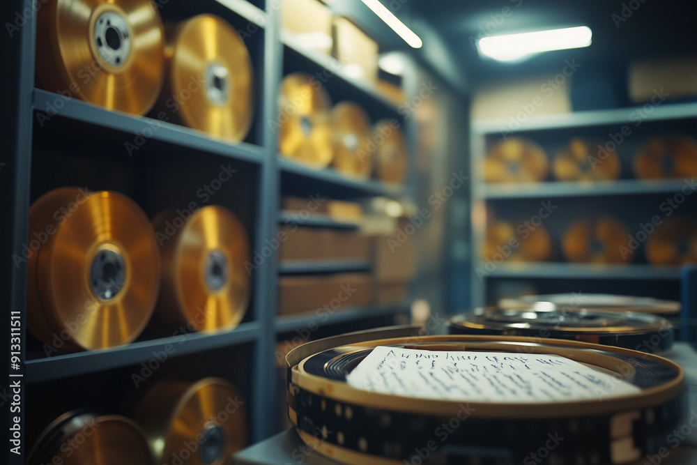 Film Archive Room: A Soft Focus on Scripts and Reels of Cinema Stock ...