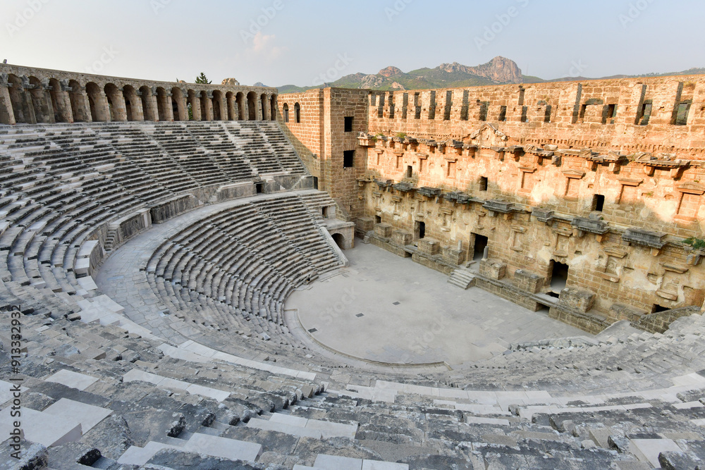 Roman Theatre of Aspendos : Aspendos Ancient City. Aspendos acropolis ...