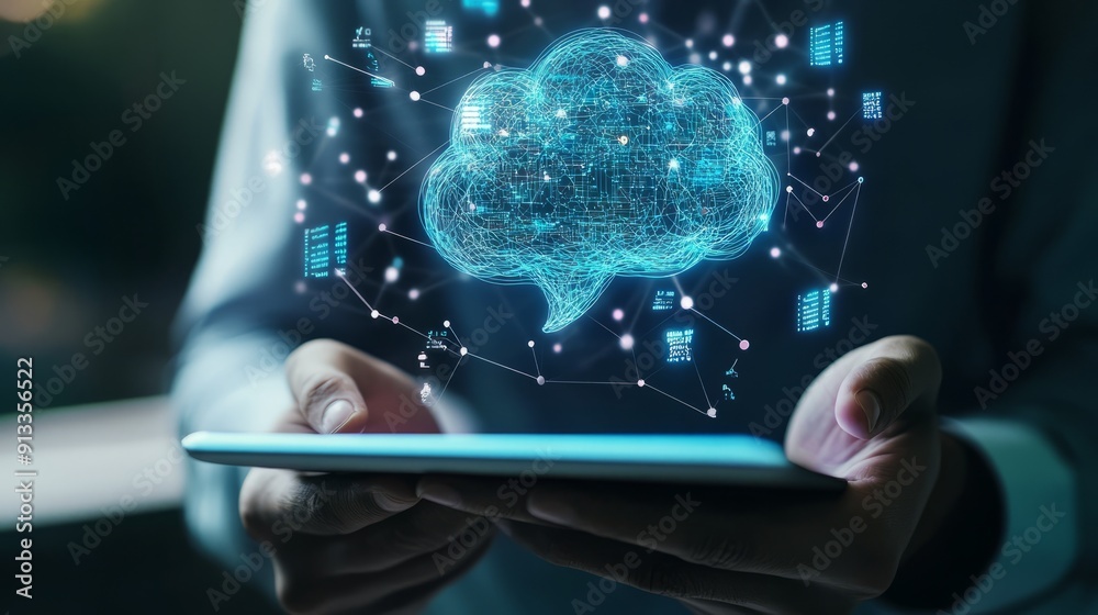 Ai Data Science Digital Technology Concept Computer Programmer Using