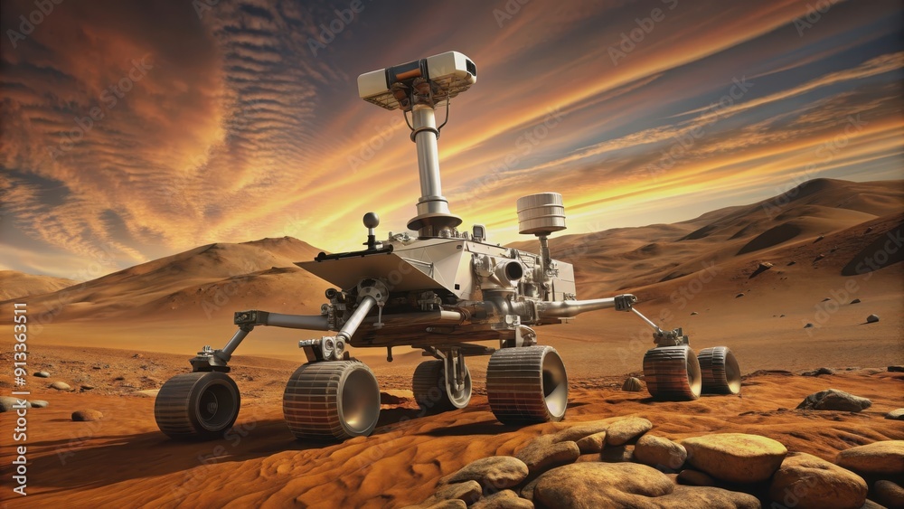 Mars rover exploring the red planet, space, exploration, technology ...