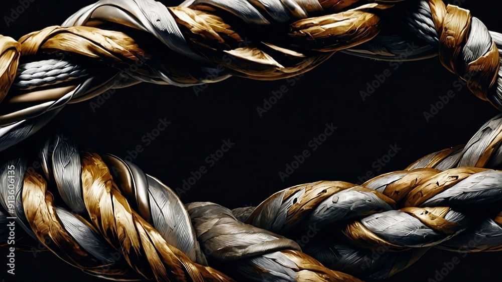 A creative and visually descriptive image of ropes coming together to ...