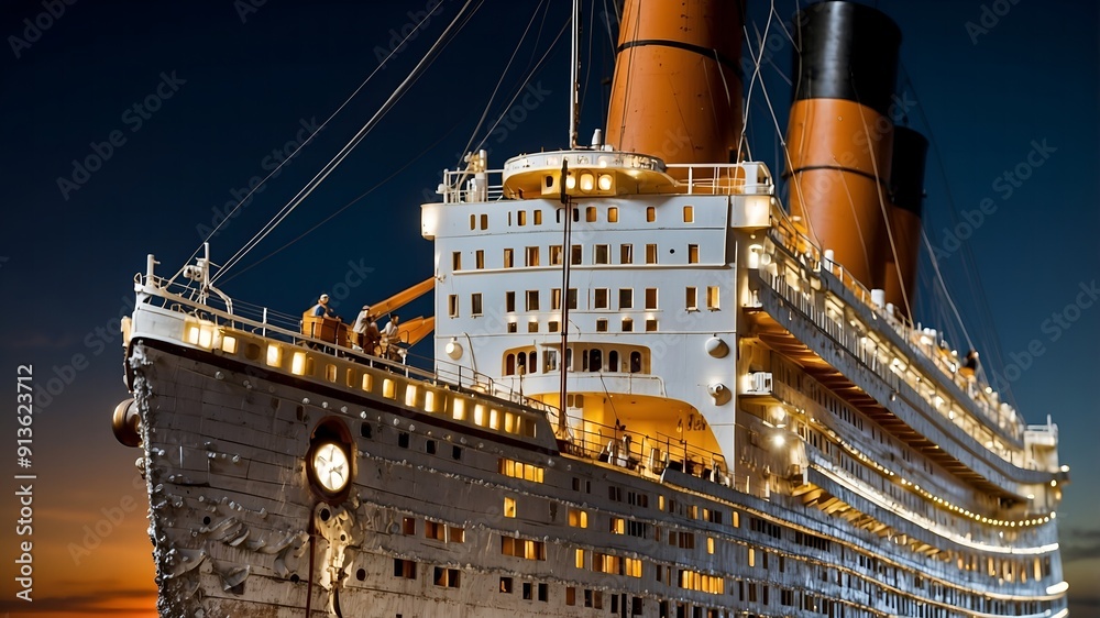 Titanic's departure captured in stunning detail, marking the beginning ...