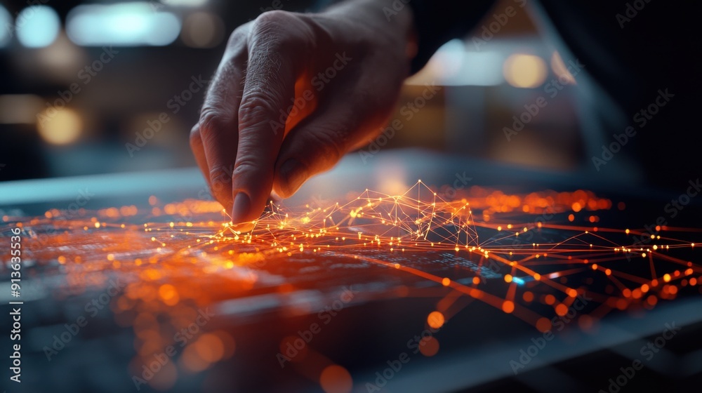 A 3d Rendered Scene Showing A Technical Seo Expert Analyzing A Complex