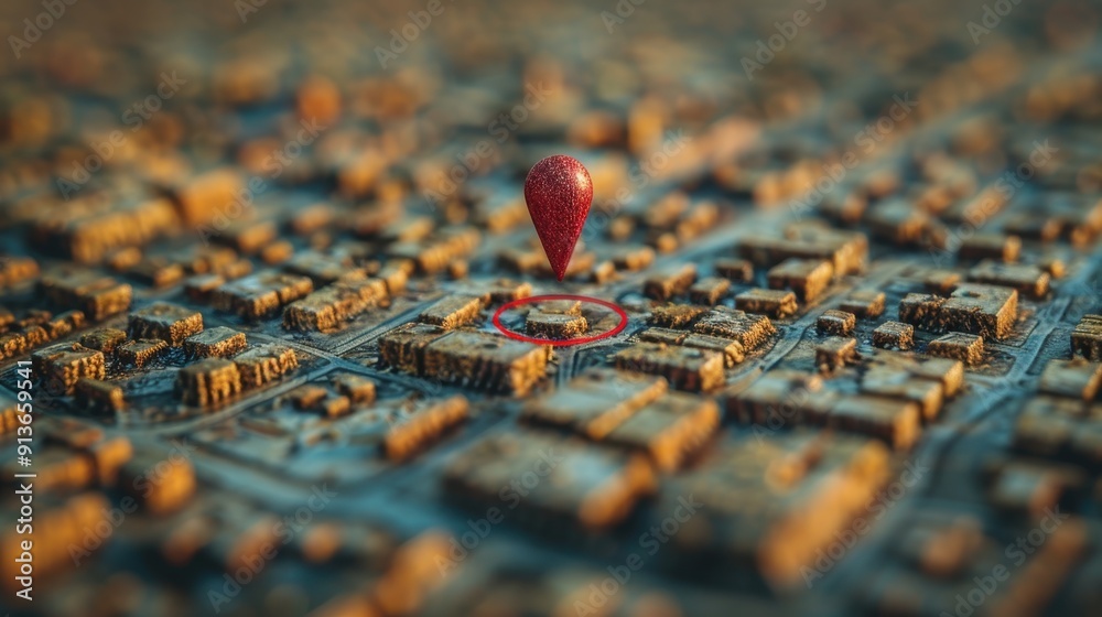 navigation on the map. My location is on the map. A point on the map ...