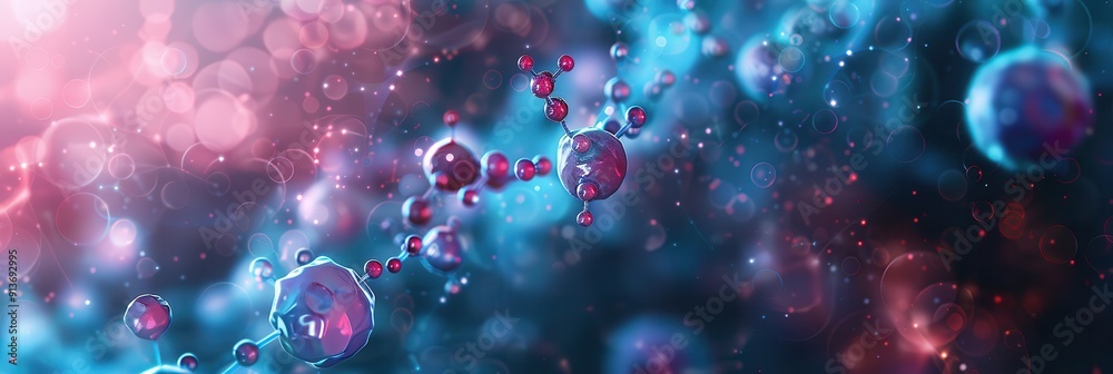 Biochemical. Molecular Biology in Abstract Scientific Background Design ...