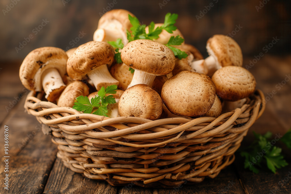 Champignon de paris or button mushrooms - commonly used in various ...