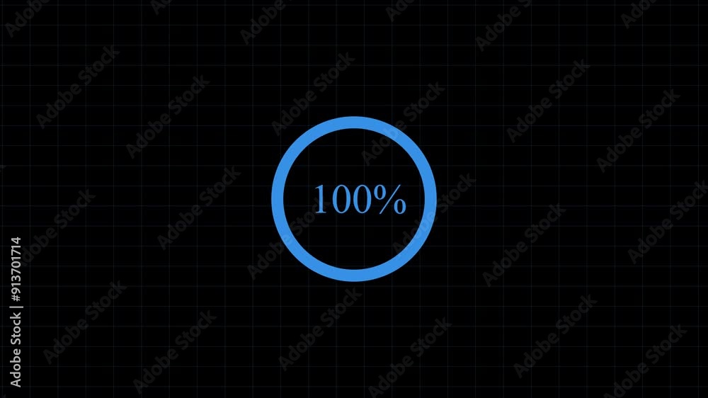 Science Futuristic Loading Circle. Loading Transfer Download Animation ...