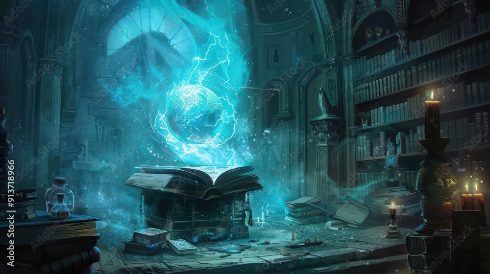 Discover fantasy illustrations of arcane rituals and mysterious sorcery ...