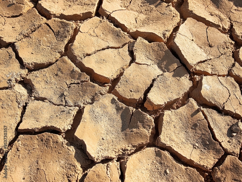 Desolate Landscape of Cracked and Barren Earth During Severe Drought ...