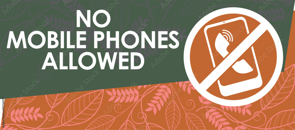 no mobile phones allowed signage vector illustration ready to print ...