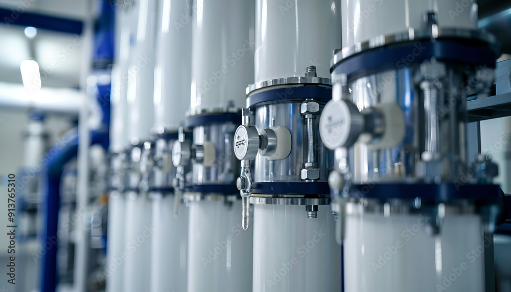 Filtration Process: Illustrate a reverse osmosis unit's filtration ...