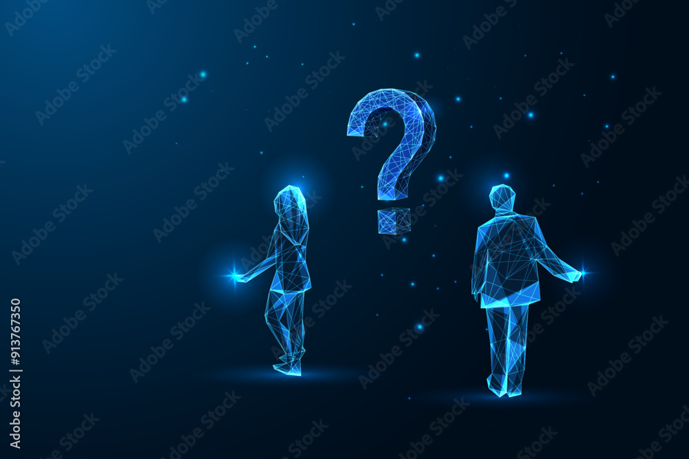 elationship problems abstract concept shows man and woman silhouettes ...