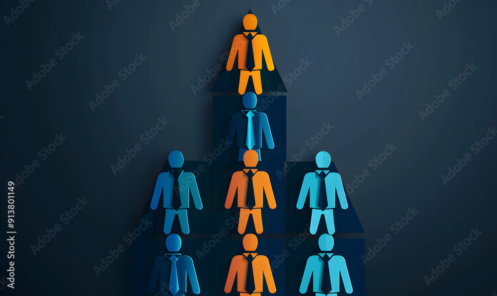 Top-Down Approval Cascade, depicting approval cascading down from top ...