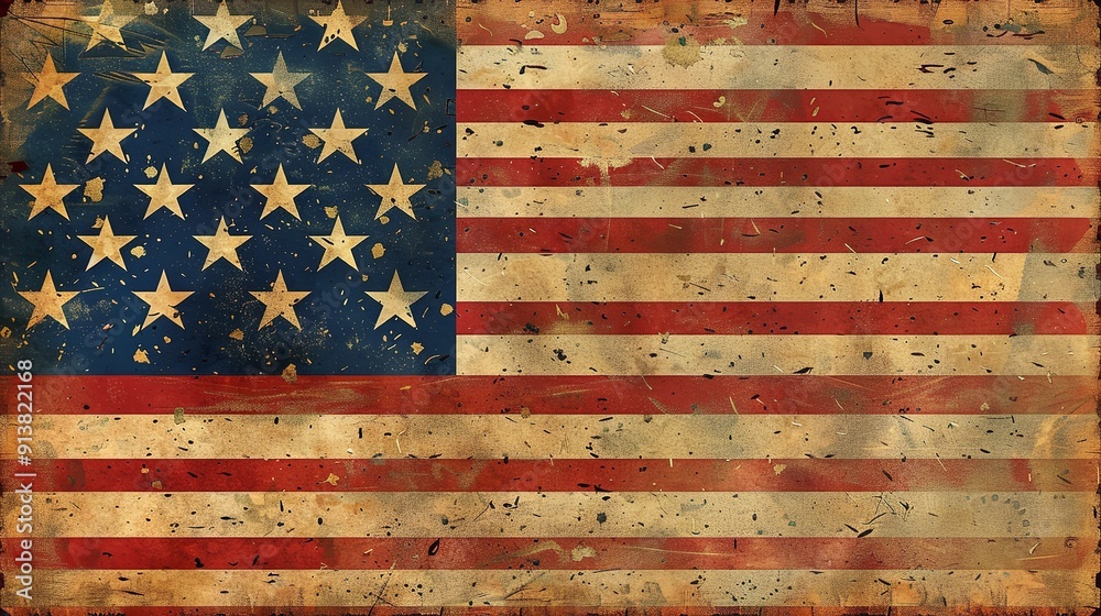 Freedoms Banner The American flag, a vibrant symbol of freedom and ...
