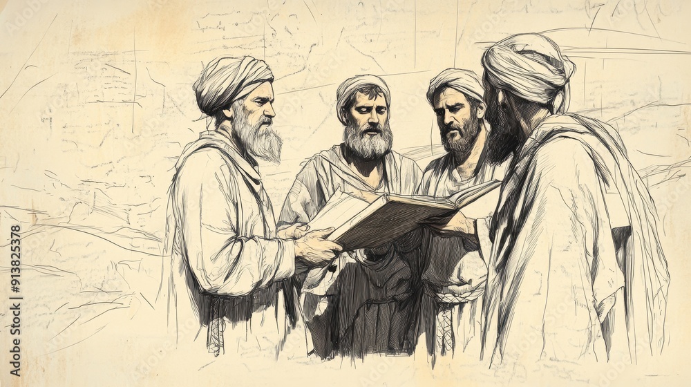 Biblical Illustration of The Gibeonite Deception: Joshua and the ...