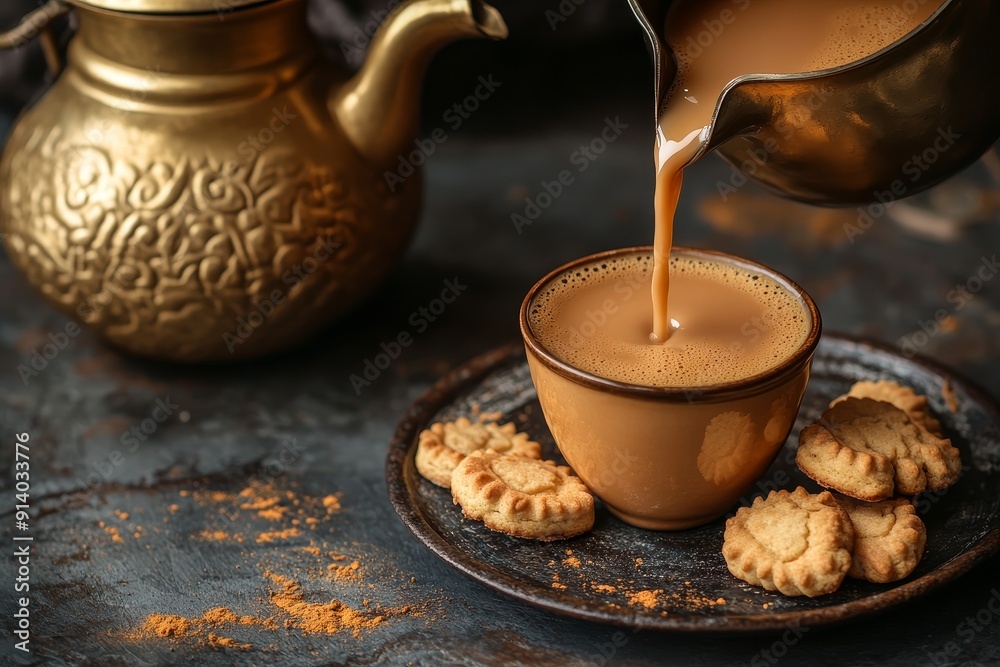 We are pouring herbal tea into earthen cups known as Kulhad. Talking ...