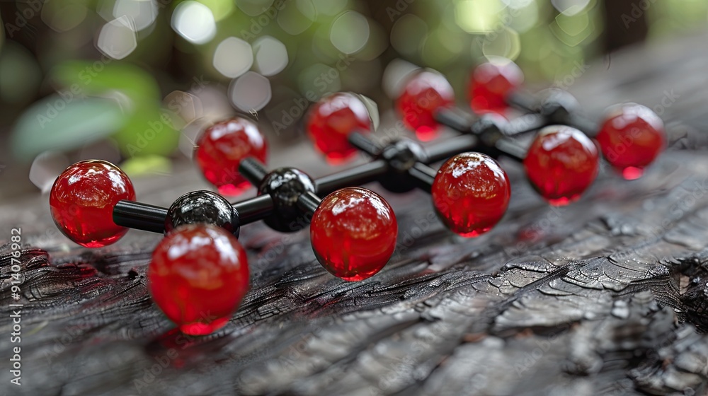 Visualizing the van der Waals structure of tripeptide molecule in a 3D ...