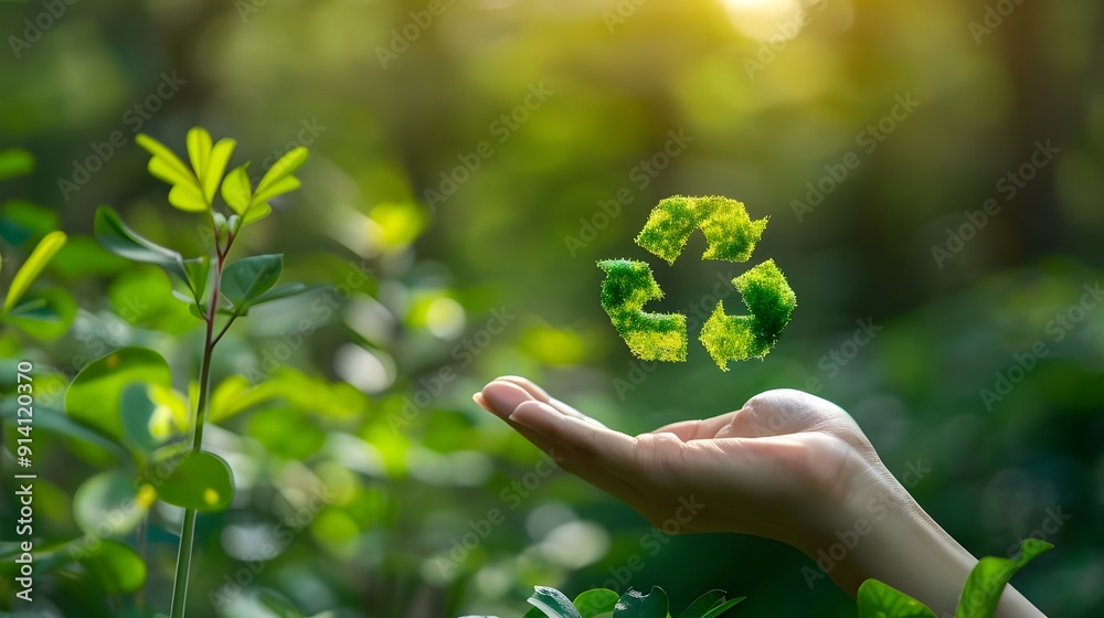 Reduce the idea of CO2 emissions. A hand holding a green CO2 emissions ...