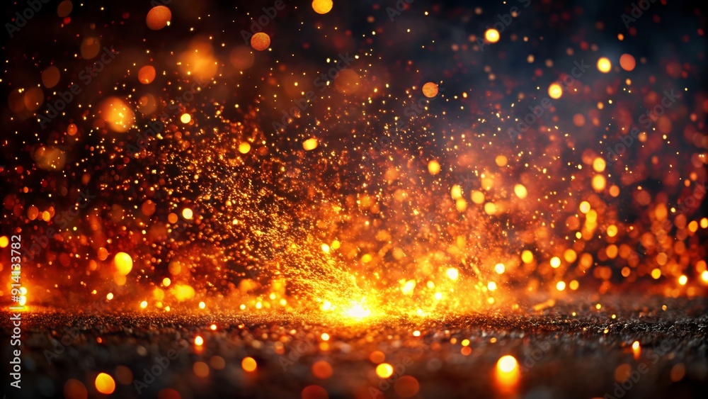 Background features a mesmerizing array of glowing red and orange ...