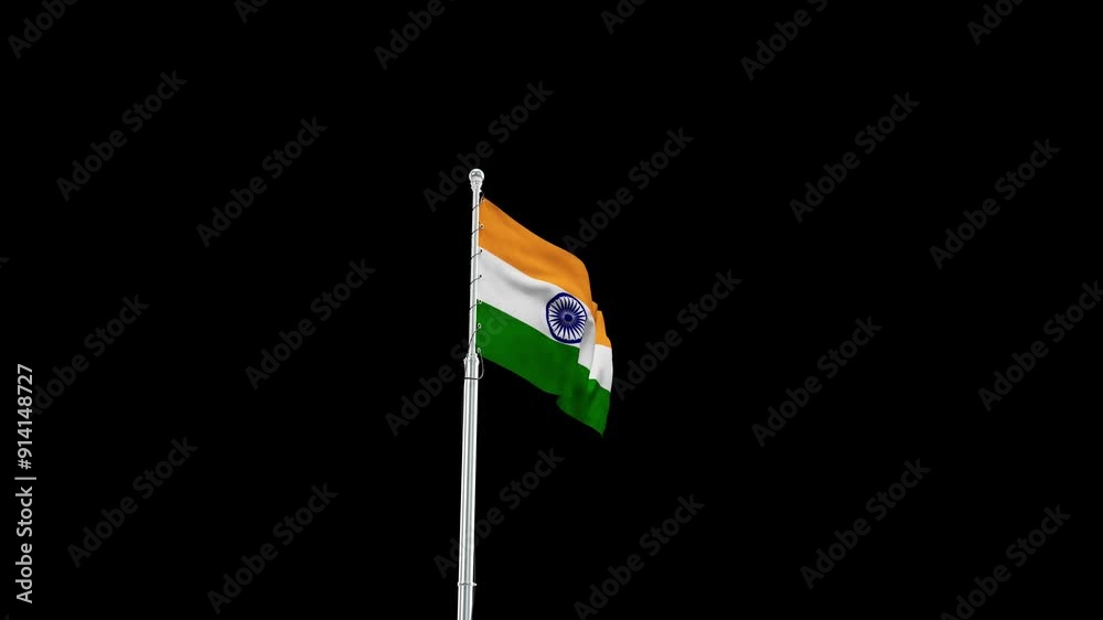 India waving flag. India flag waving. waving animation. Sign of India ...