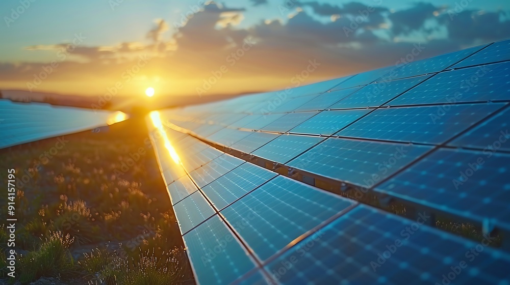 Solar power modules in a smart city environment, generating electricity ...