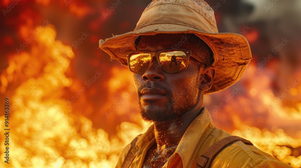 Heatwave, construction workers in hot weather, hot weather shines a ...