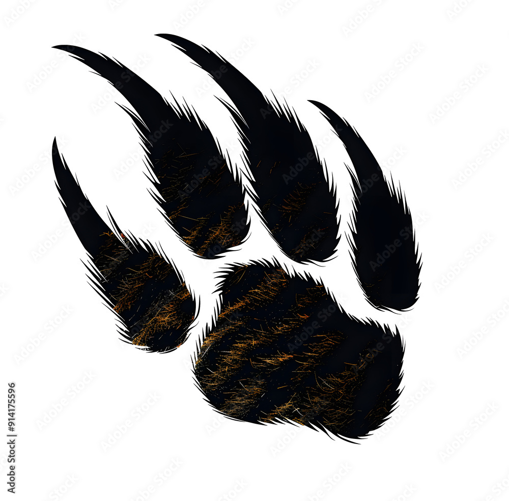 Tiger claw mark scratches vector slash traces of wild cat animal paw ...