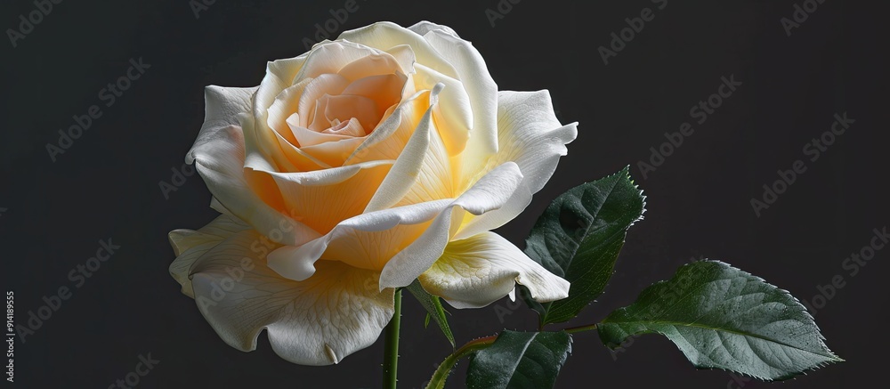 Kerio hybrid tea rose displays a vibrant two toned yellow white bloom ...