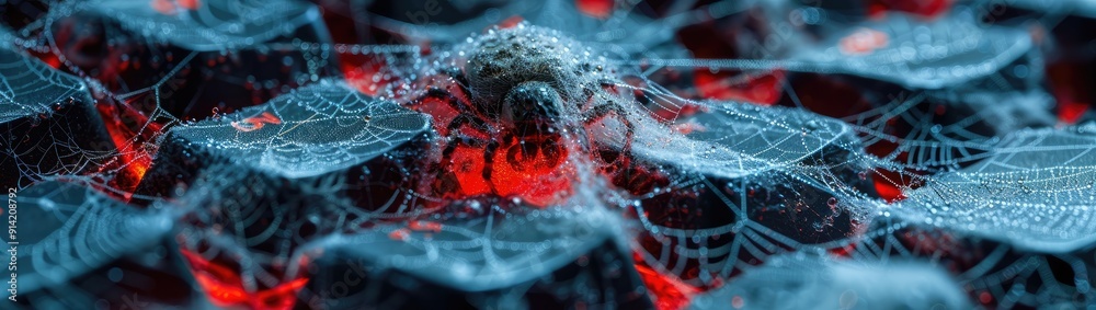 A vacant office with spider webs symbolizes a labor shortage and a lack ...