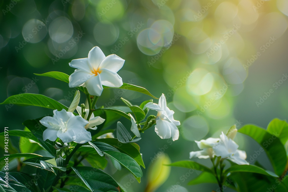 Philippine national flower is the gardenia flower glass or Sampaguita ...