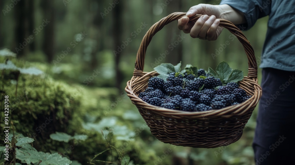 Forest guide reveals basket of wild berries aromatic treasures for ...