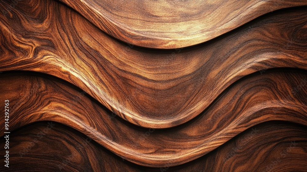 Elegant 3D wooden texture background with rich rosewood and fine ...
